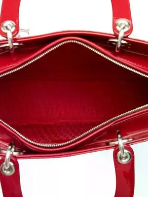 Dior 2011 Large Patent Cannage Lady Satchel