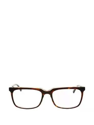 Guess Tortoiseshell-effect Rectangle-frame Glasses - Brown