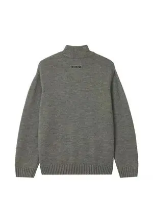 Izzue Quarter-zip Logo-patch Sweater