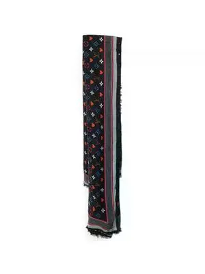 LOUIS VUITTON Game On Monogram Scarf - Black