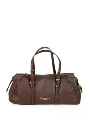Ermanno Scervino Braided-detail Weekend Bag - Brown