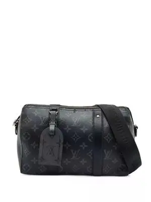LOUIS VUITTON City Keepall Monogram Eclipse Holdalls - Black