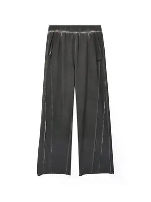 Izzue Faded Raw-edge Track Pants - Grey