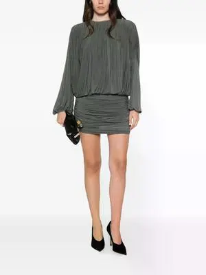 Magda Butrym Ruched Gathered-detailing Mini Dress