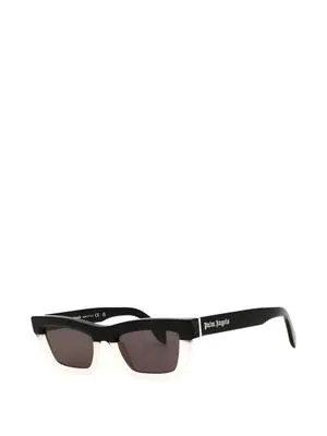 Palm Angels Melrose Rectangle-frame Sunglasses - Black