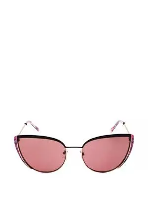 DRAPER JAMES Floral-print Cat-eye Sunglasses - Black