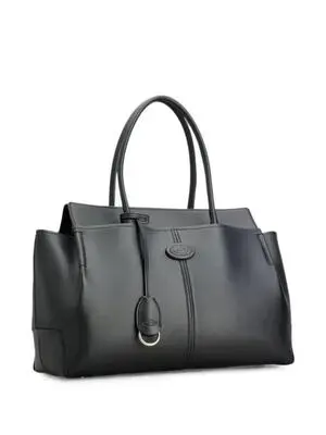 TOD'S Logo-plaque Leather Tote Bag