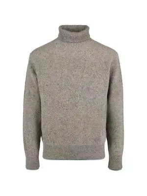 TOD'S Herringbone Turtleneck - Grey