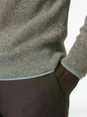 TOD'S Herringbone Turtleneck