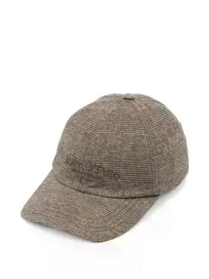 Marc O'polo Prince Of Wales Check Cap - Brown