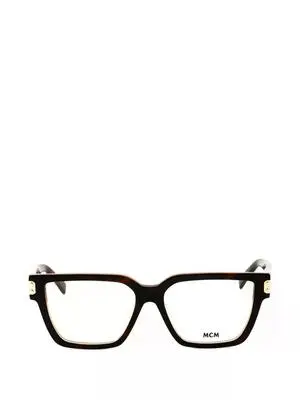Mcm Rectangle-frame Glasses - Brown