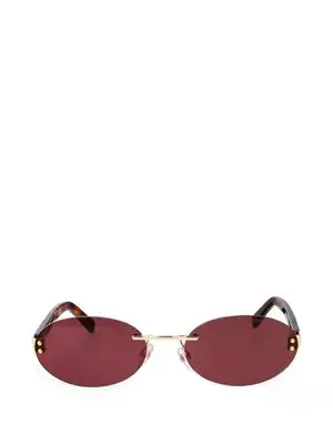 Marc Jacobs Rimless Oval-frame Sunglasses - Brown