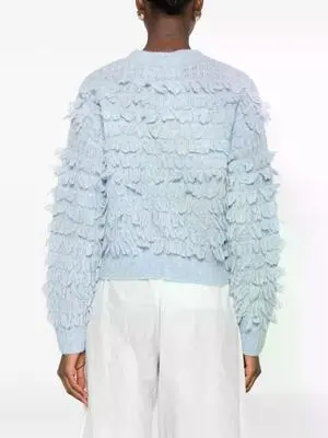 ABSOLUT CASHMERE Yara Fringe-detail Crew-neck Sweater