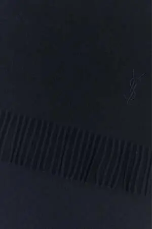 Saint Laurent Navy Cashmere Scarf
