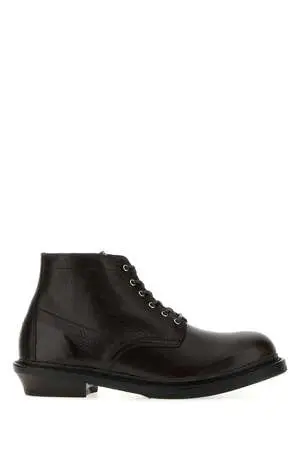 OUR LEGACY Our Legacy Men Dark Brown Leather Cortege Ankle Boots