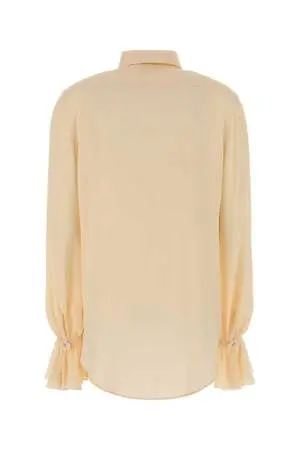 Alberta Ferretti Peach Crepe Shirt
