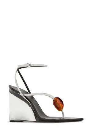 Alaïa Leather Thong Sandals