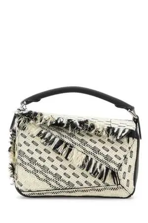 Loewe Two-tone Fabric Puzzle Handbag - Multicolor