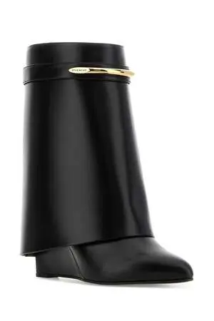 Givenchy Leather Shark Pinch Boots - Black