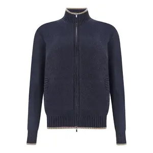 Paul & Shark Zip-up Cashmere Cardigan - Blue