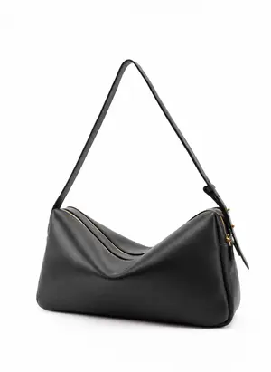 ELLEME Trousse Large Pebbled Leather - Black