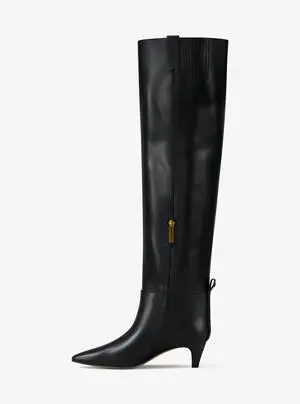 Michael Kors Daniela Leather Boot In Size By
