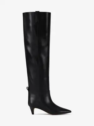 Michael Kors Daniela Leather Boot In Size By