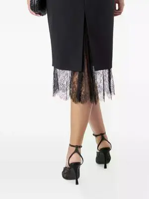 IL VOLO Lace-trim Midi Skirt