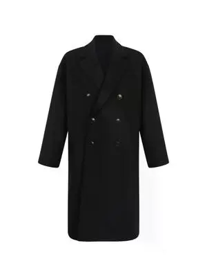 DOUUOD Double-breasted Notched-lapels Coat