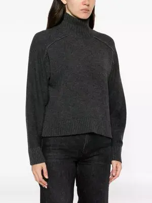 Antonelli Firenze Tirolo High-neck Raglan-sleeve Sweater - Grey