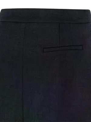 DOUUOD Front-slit Tailored Midi Skirt