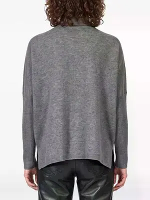GOTHA Margareth Roll-neck Ribbed-sleeve Sweater