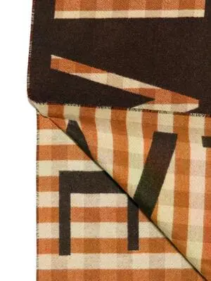 TWINSET Logo-intarsia Fringed Scarf
