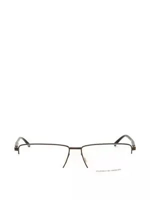 Porsche Design Rectangle-frame Glasses - Brown