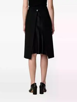 Vetements Back-slit Flared Skirt