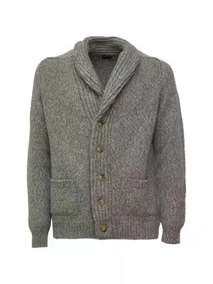 Fedeli Quito Shawl-collar Cardigan - Grey