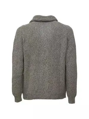 Fedeli Quito Shawl-collar Cardigan - Grey