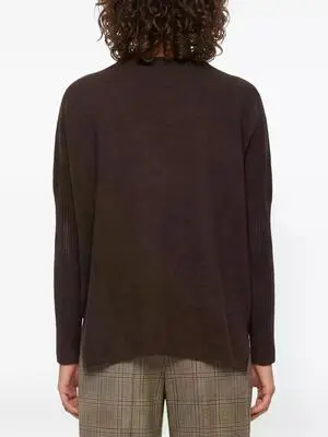 GOTHA Faustine Ribbed-knit V-neck Sweater