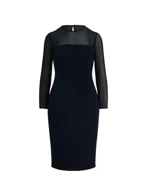 Ralph Lauren Crepe Chiffon-yoke Maxi Dress