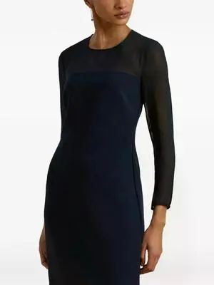 Ralph Lauren Crepe Chiffon-yoke Maxi Dress