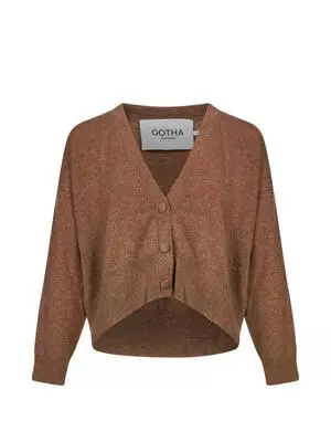GOTHA Fiorella Fringe-detail Cropped Cardigan