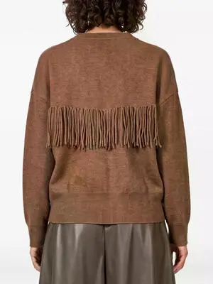 GOTHA Fiorella Fringe-detail Cropped Cardigan