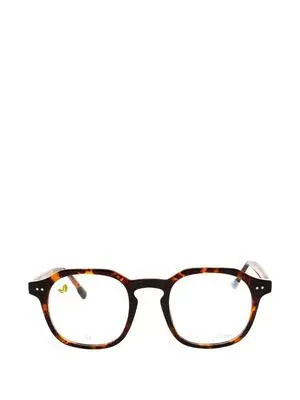MCALLISTER Tortoiseshell-effect Round-frame Glasses - Brown