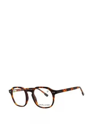 MCALLISTER Tortoiseshell-effect Round-frame Glasses