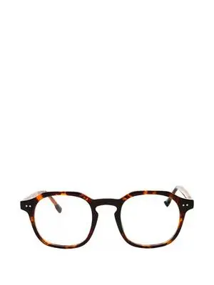 MCALLISTER Tortoiseshell-effect Round-frame Glasses - Brown