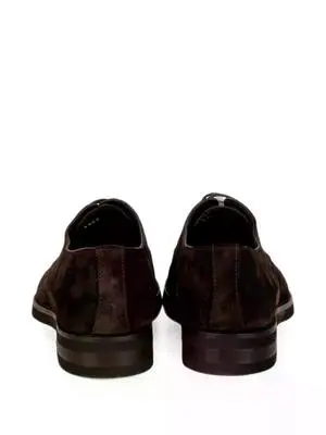 FRANCO FEDELE Cap-toe Suede Lace-up Oxford Shoes