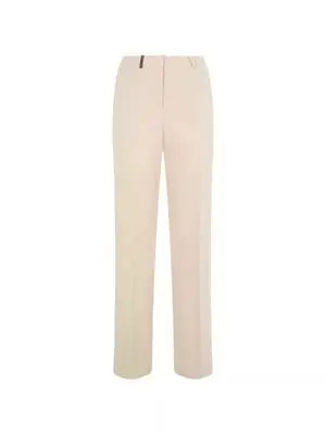 Peserico Straight-leg Tailored Trousers - Neutrals