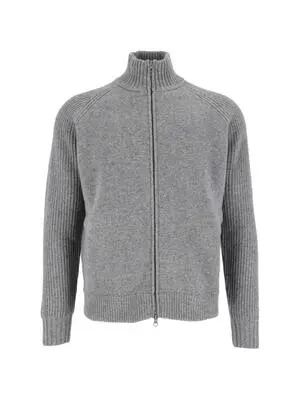 L.B.M. 1911 Ribbed-knit Zip-up Cardigan