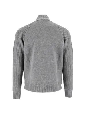 L.B.M. 1911 Ribbed-knit Zip-up Cardigan