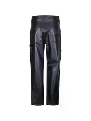 Carhartt Work In Progress Arizona Straight-leg Leather Trousers